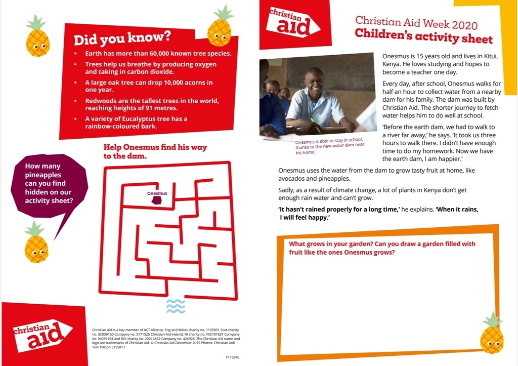 Christian Aid Week 2020 – St Francis of Assisi Church Welwyn Garden City