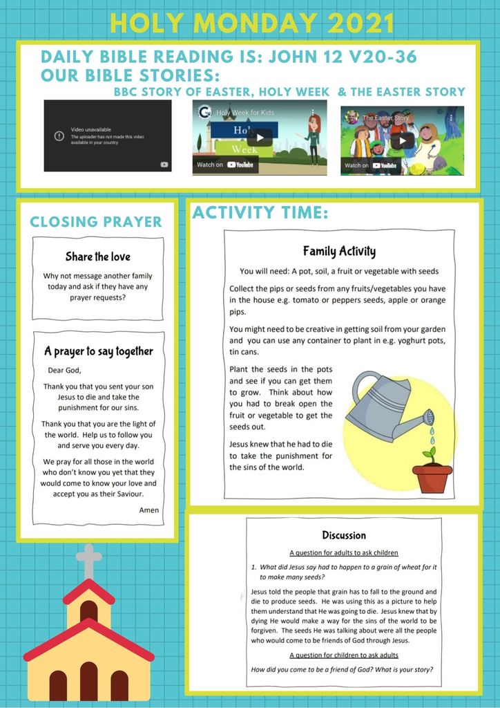 Holy Week: Monday – St Francis of Assisi Church Welwyn Garden City