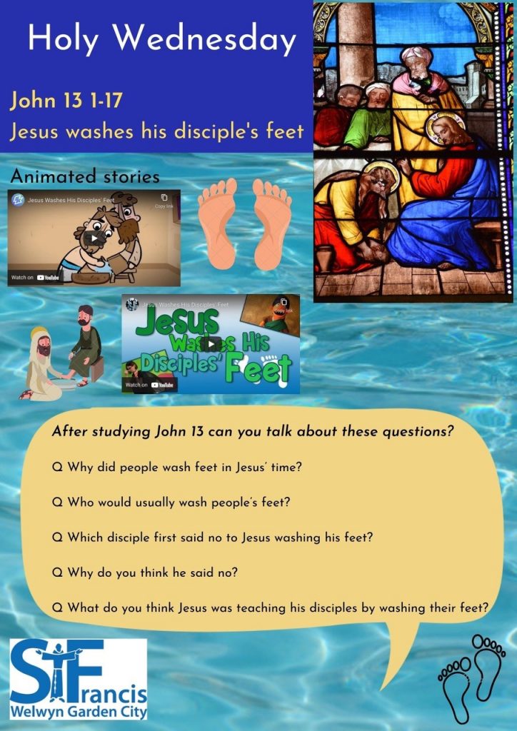 Holy Wednesday – St Francis of Assisi Church Welwyn Garden City