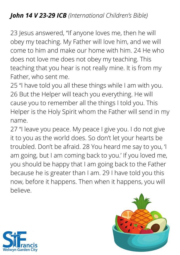 YACC Jesus promises a helper – St Francis of Assisi Church Welwyn ...