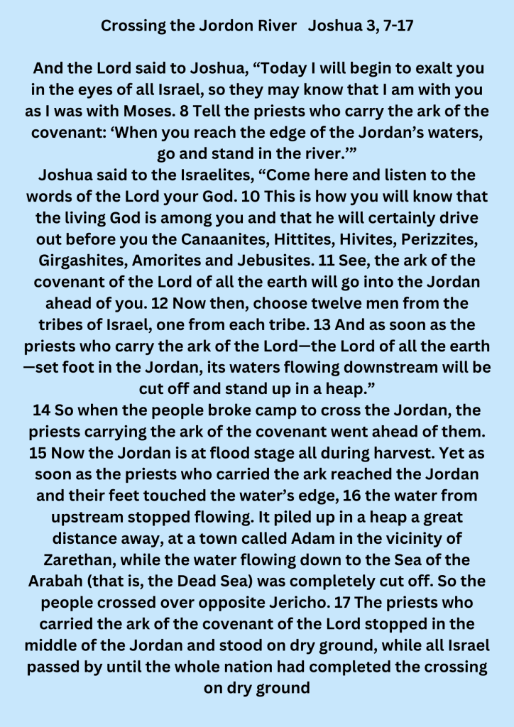 Crossing the River Jordan – St Francis of Assisi Church Welwyn Garden City